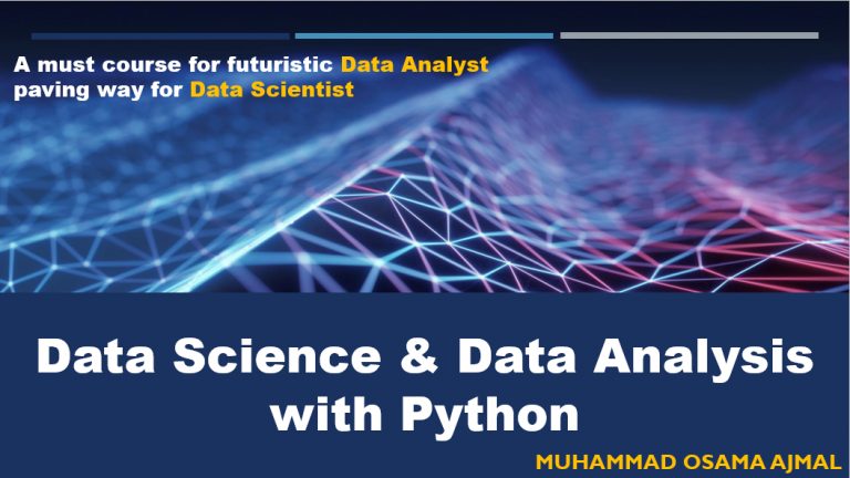 Data Science & Data Analysis with Python | edilume
